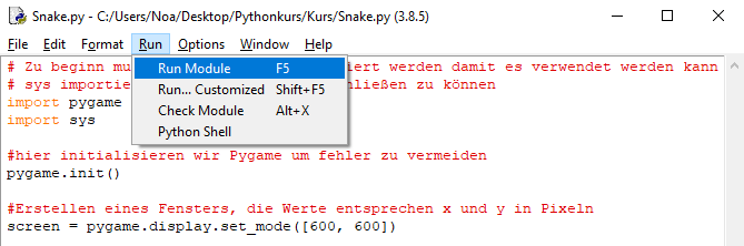 Abschnitt: Erste Schritte | Python – spielend einfach! | Webakademie