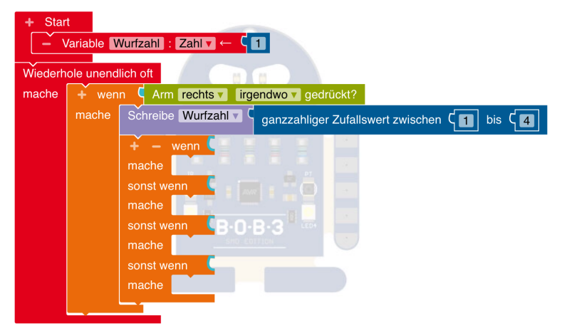 Abschnitt: Würfel | BOB3 – Spannung und Spaß beim Coding | Webakademie